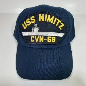 Accessories | Us Navy Uss Nimitz Cvn 68 Mens Cap Hat Navy Bl | Poshmark